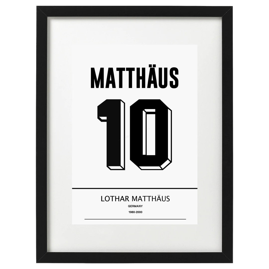 Lothar Matthäus Germany Shirt Art Print - Etsy UK