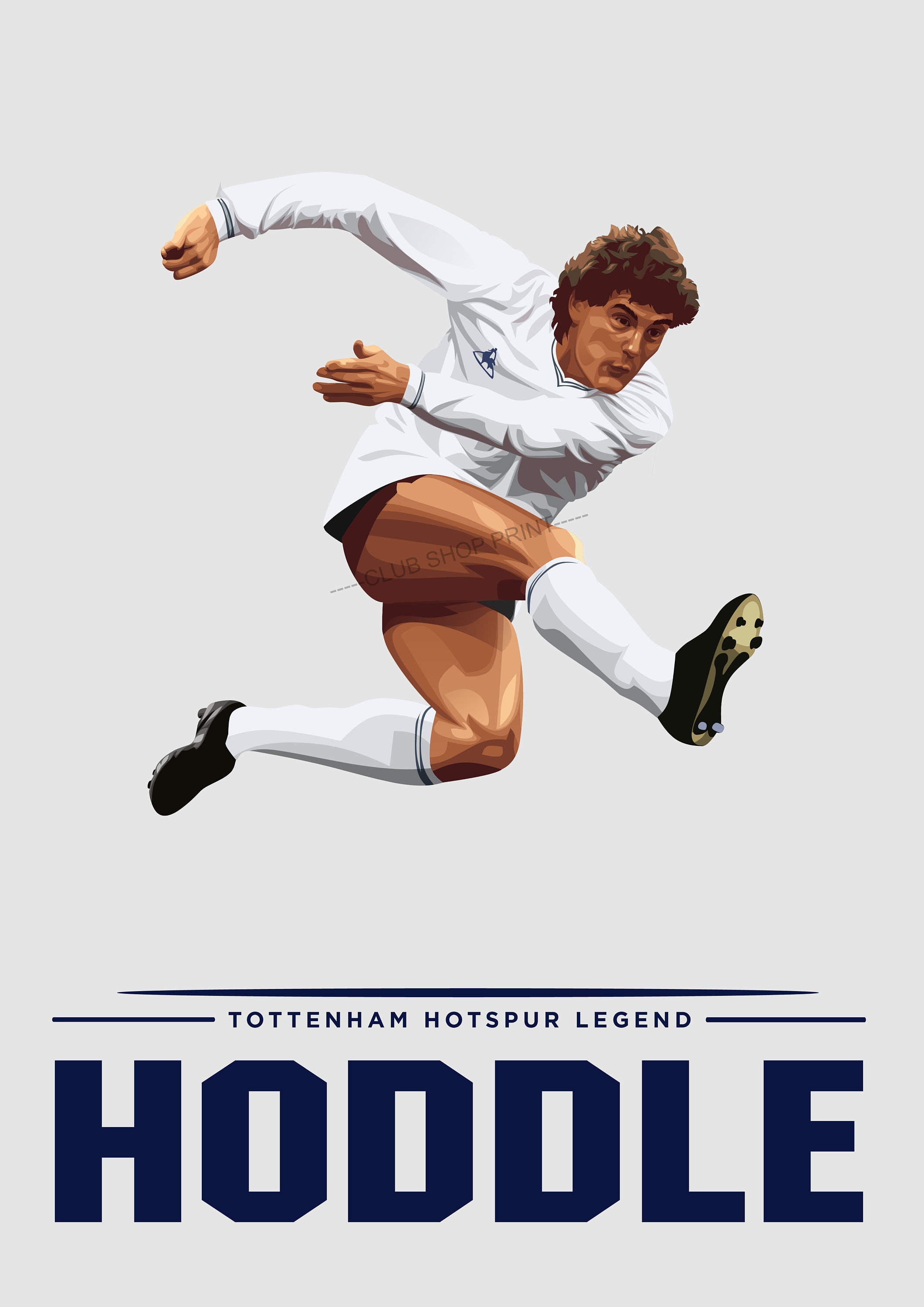 Glenn Hoddle Tottenham Hotspur Art Print | Etsy UK