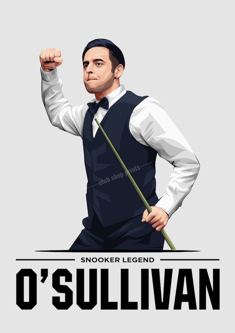 Ronnie O'sullivan Snooker Art Print - Etsy UK