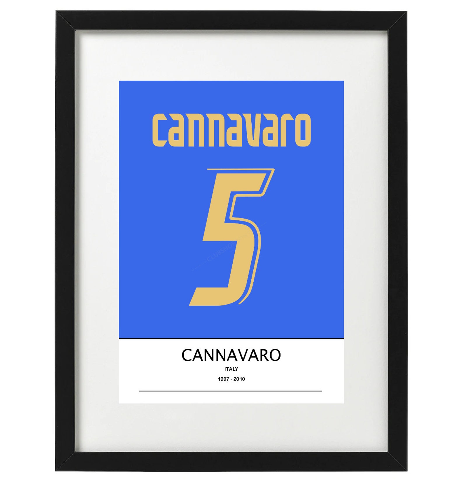 Fabio Cannavaro Italy Shirt Art Print - Etsy
