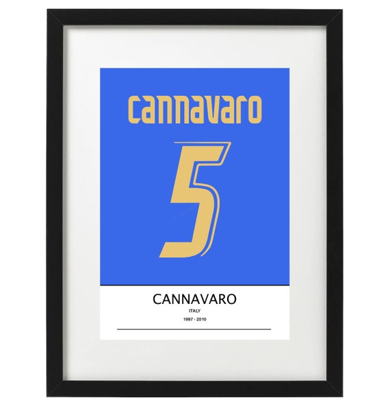 Fabio Cannavaro Italy Shirt Art Print | Etsy