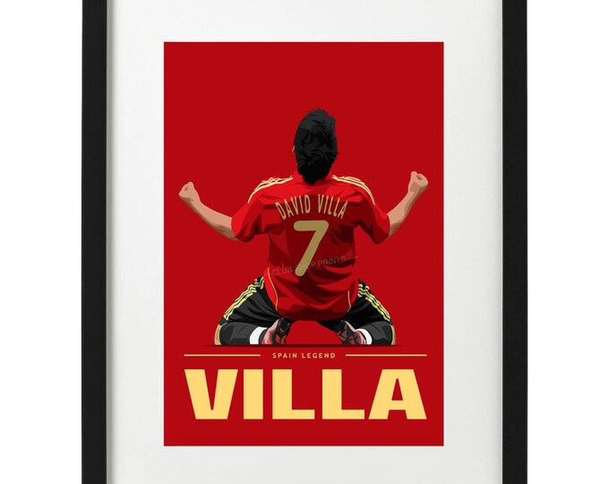 David Villa Spain Art Print - Etsy