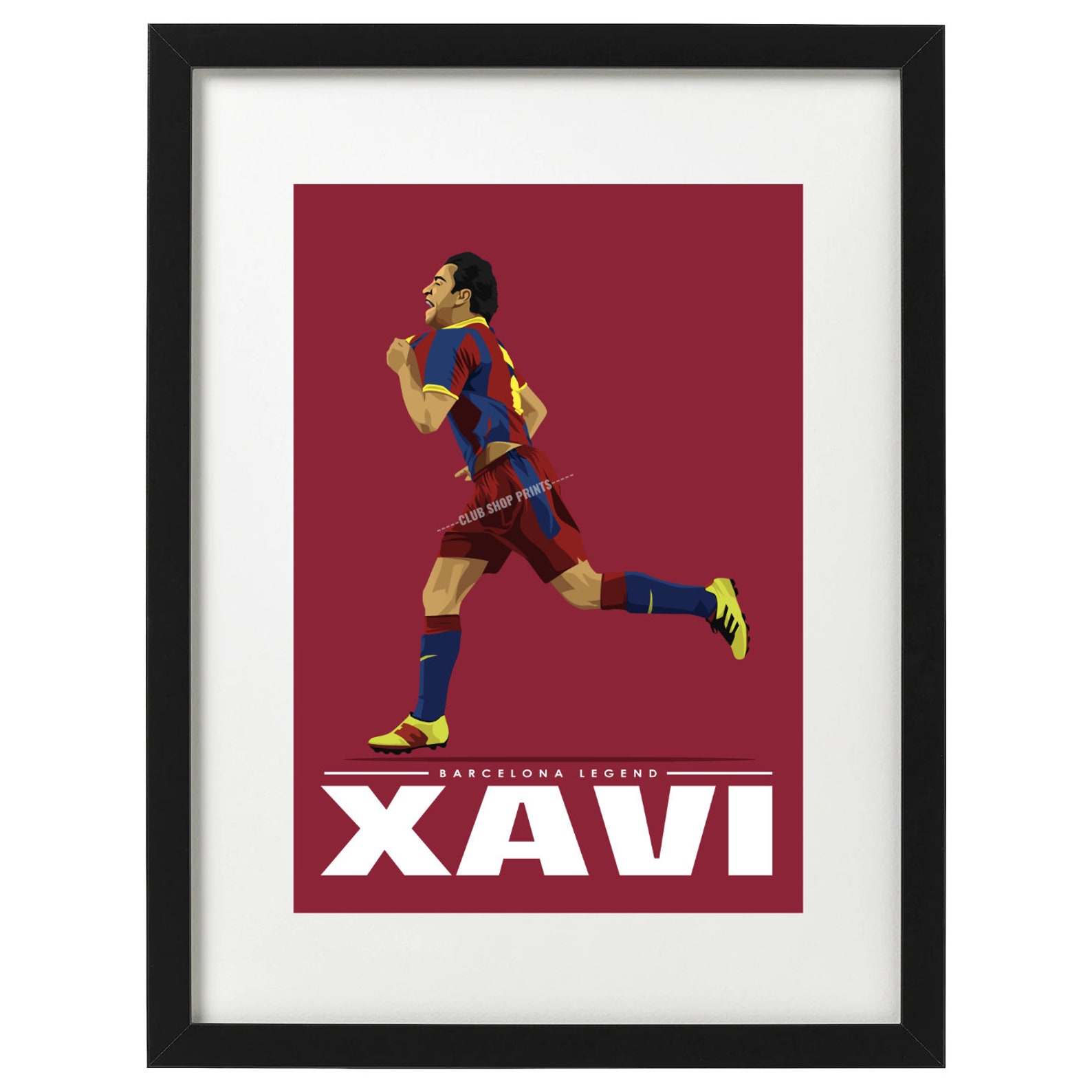 Xavi Barcelona Art Print - Etsy