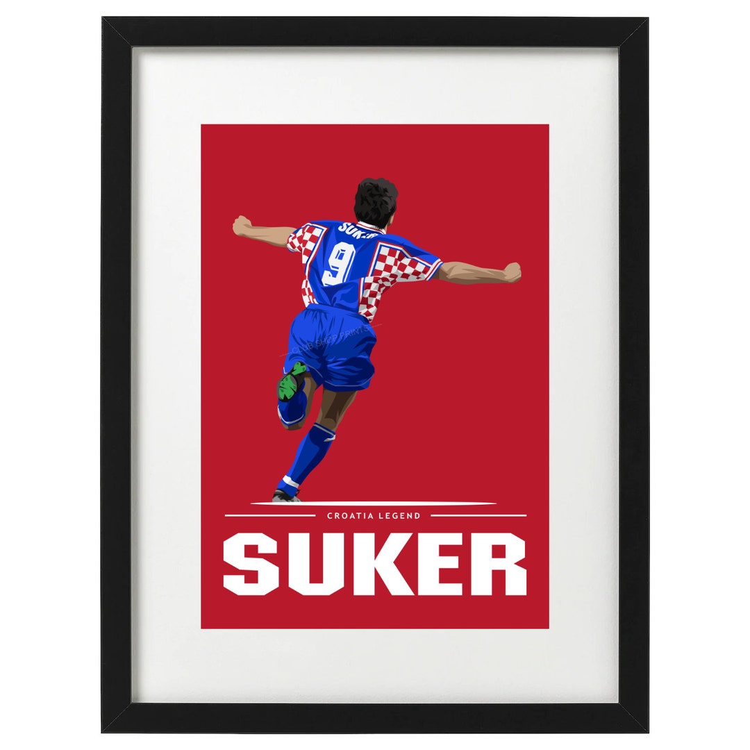 Davor Suker Croatia Art Print - Etsy