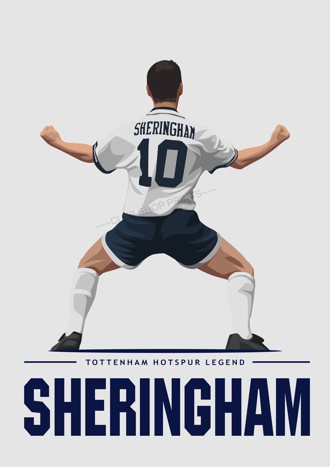 Teddy Sheringham Tottenham Hotspur Art Print - Etsy UK