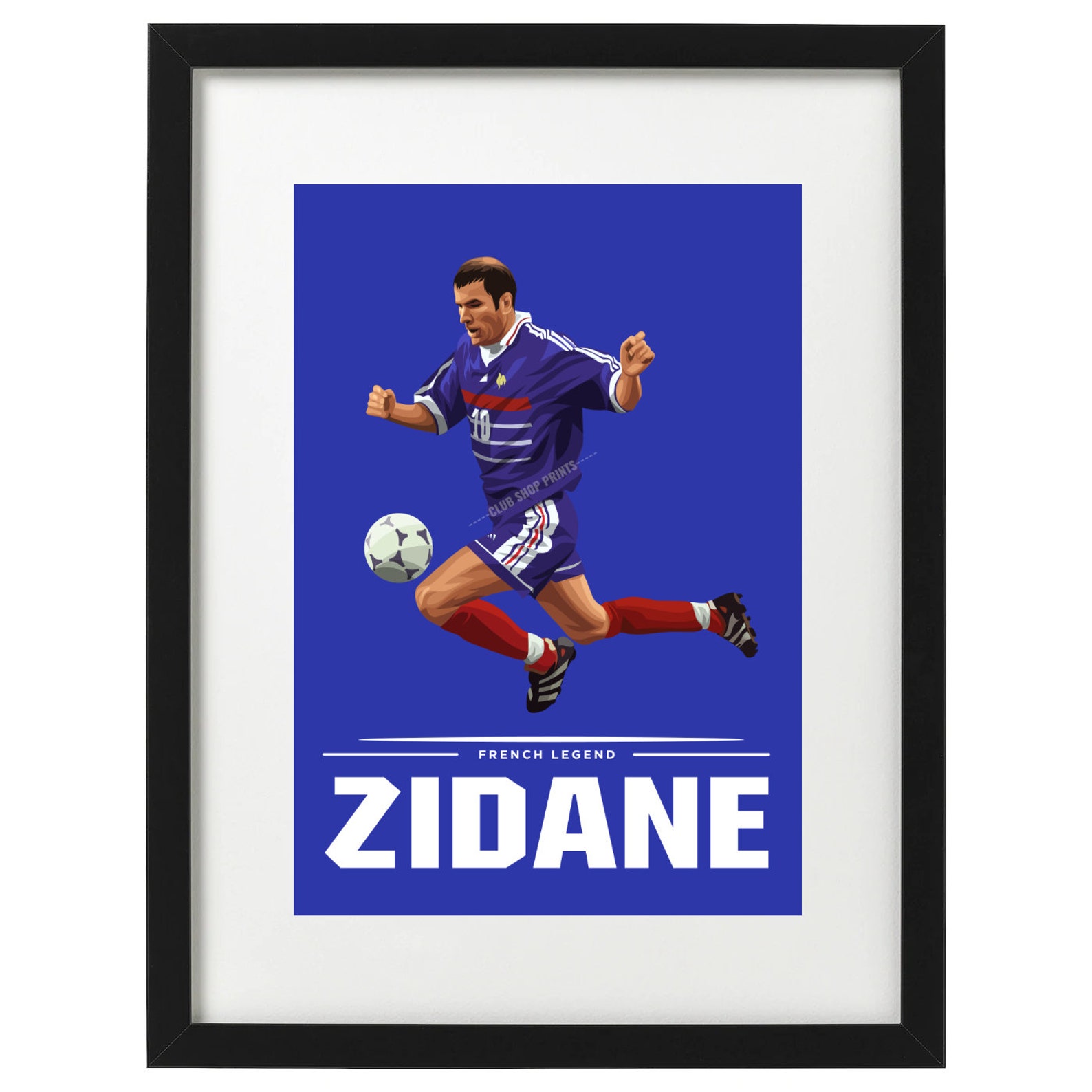 Zinedine Zidane France Art Print - Etsy UK