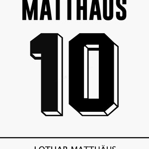 Lothar Matthäus Germany Shirt Art Print - Etsy UK