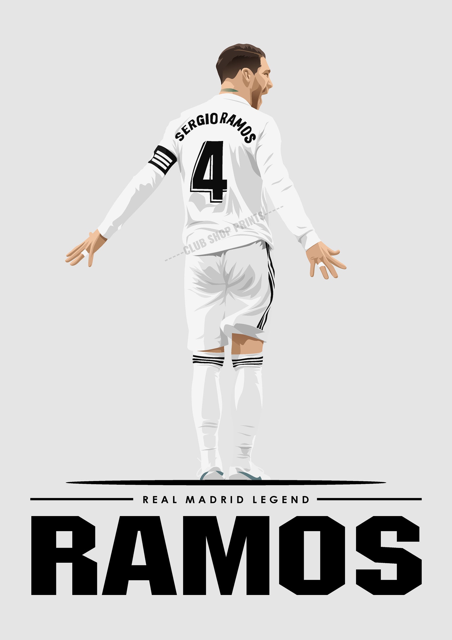 Sergio Ramos Real Madrid Art Print - Etsy