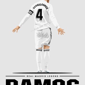 Sergio Ramos Real Madrid Art Print - Etsy