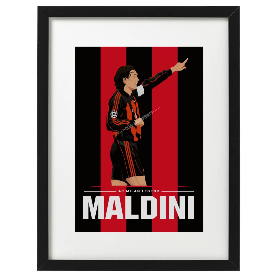 Paolo Maldini Art Print - Etsy