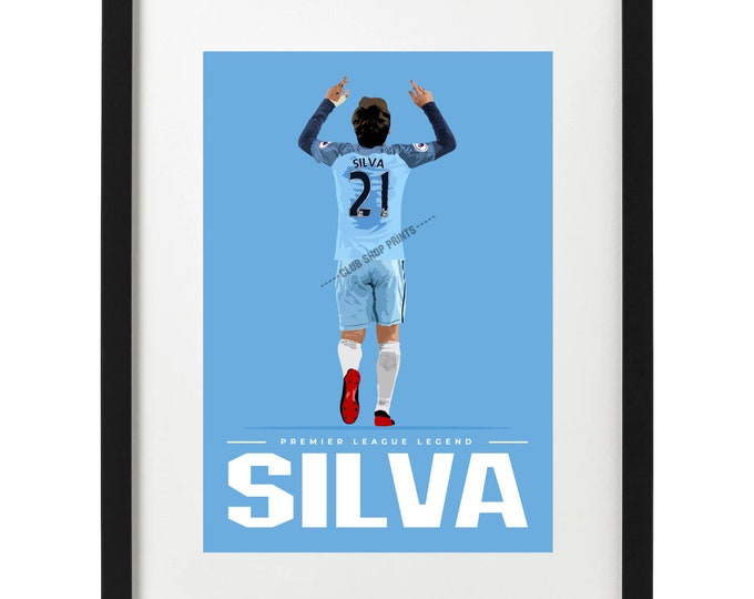 David Silva Art Print - Etsy UK