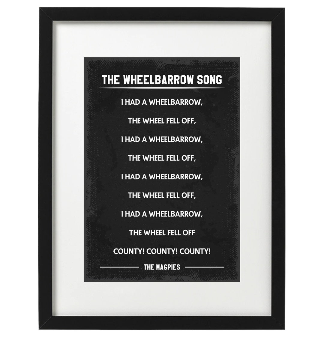 Notts County FC Fans Song Art Print - Etsy UK