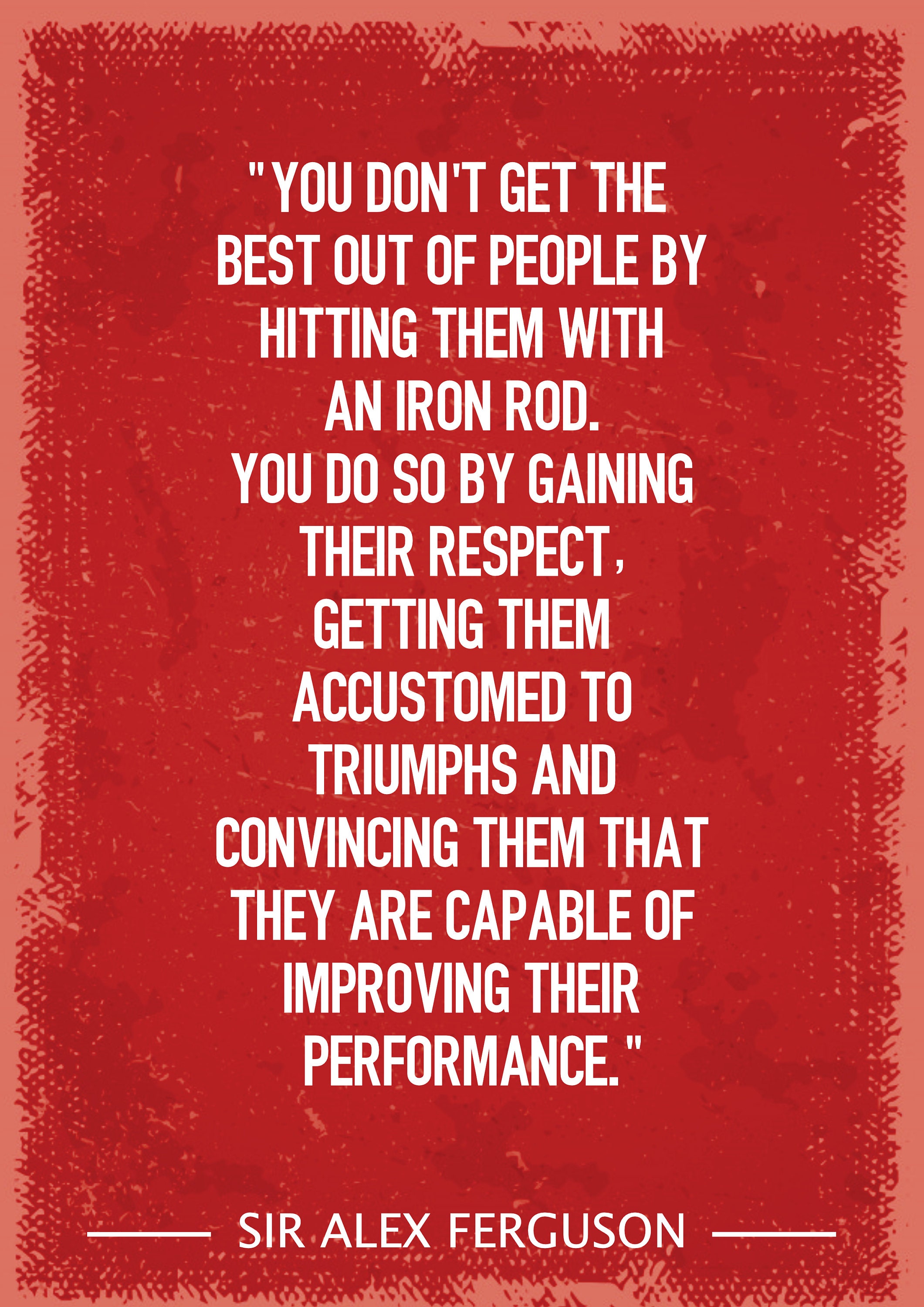Alex Ferguson Quote Art Print - Etsy UK