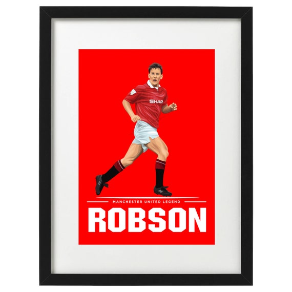 Bryan Robson Manchester United Art Print | Etsy