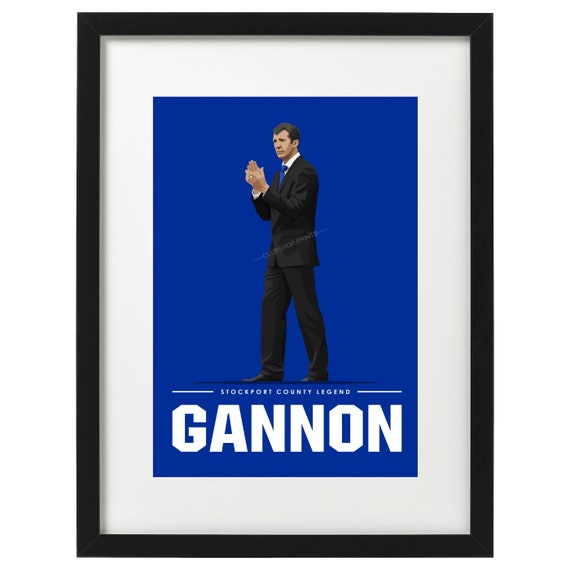 Jim Gannon Stockport County Art Print | Etsy