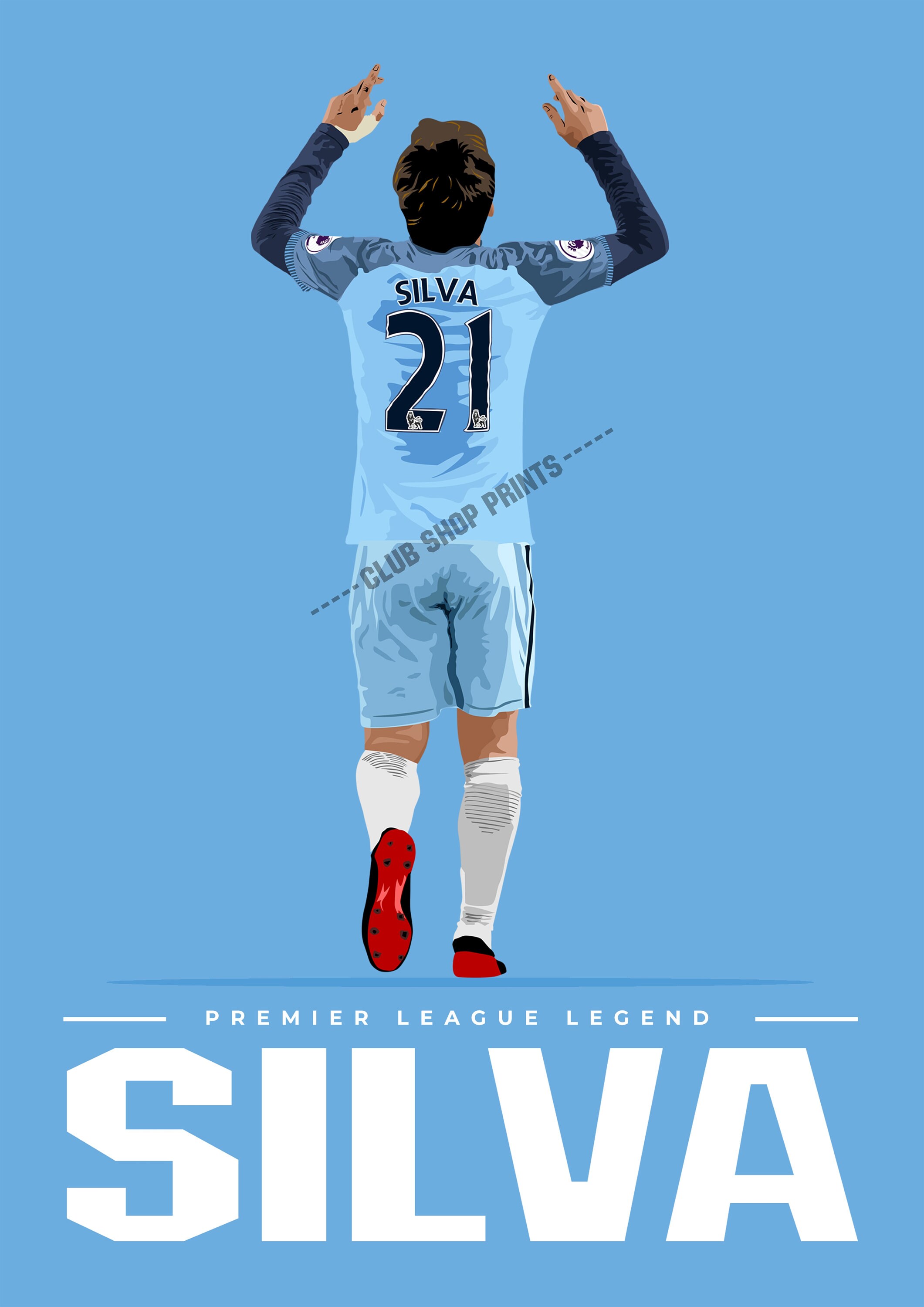David Silva Art Print - Etsy UK