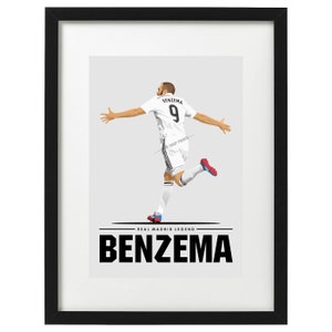 Karim Benzema Real Madrid Art Print - Etsy
