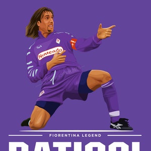 Gabriel Batistuta Batigol Fiorentina Art Print - Etsy UK