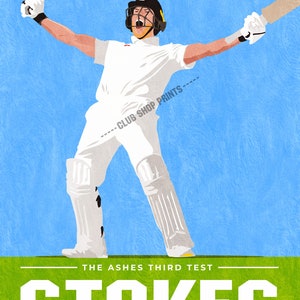 Ben Stokes England Cricket Art Print - Etsy UK
