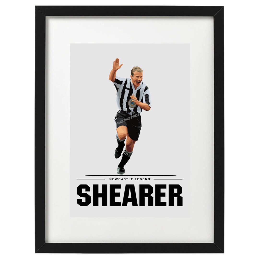 Alan Shearer Newcastle Art Print - Etsy