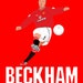 David Beckham Art Print - Etsy