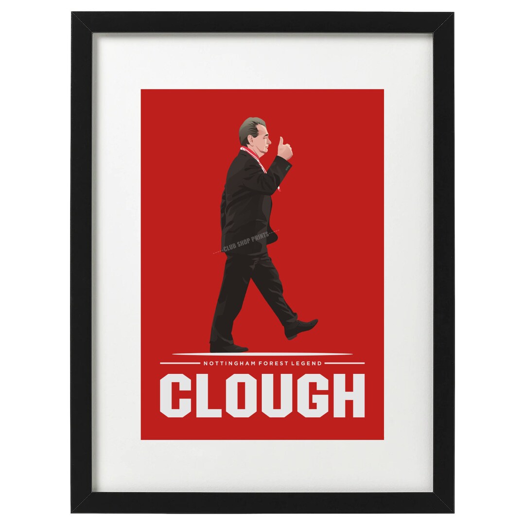 Brian Clough Nottingham Forest Art Print - Etsy