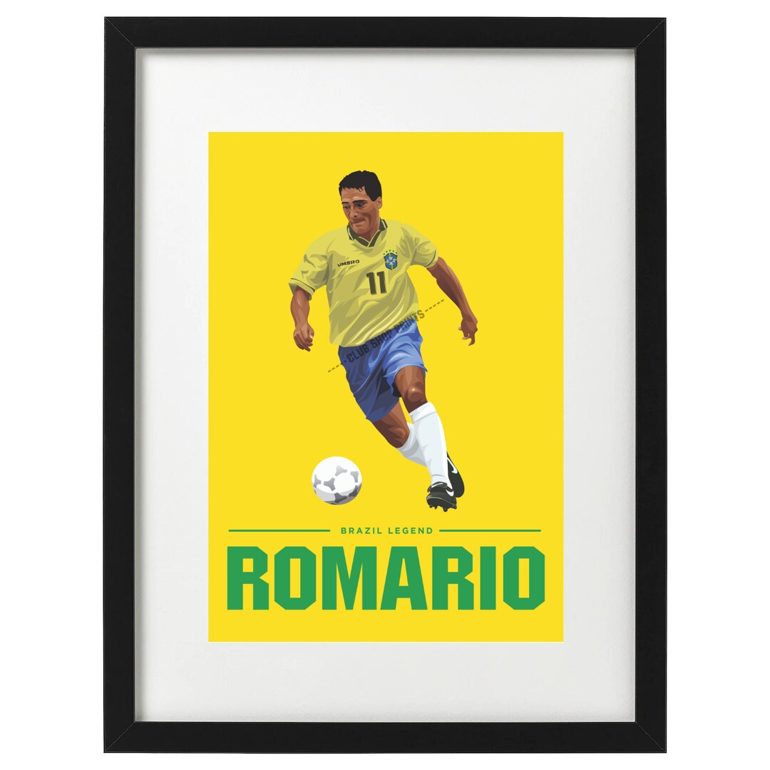 Romario Brazil Art Print - Etsy