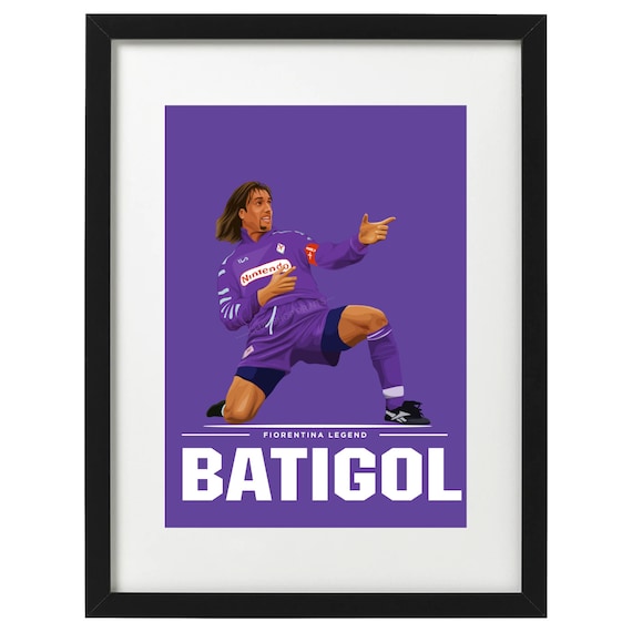 Gabriel Batistuta Batigol Fiorentina Art Print | Etsy UK