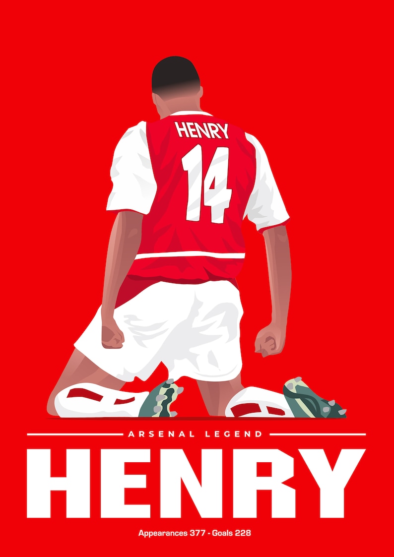 Thierry Henry Art Print - Etsy