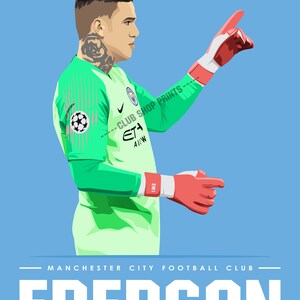Ederson Manchester City Art Print - Etsy UK