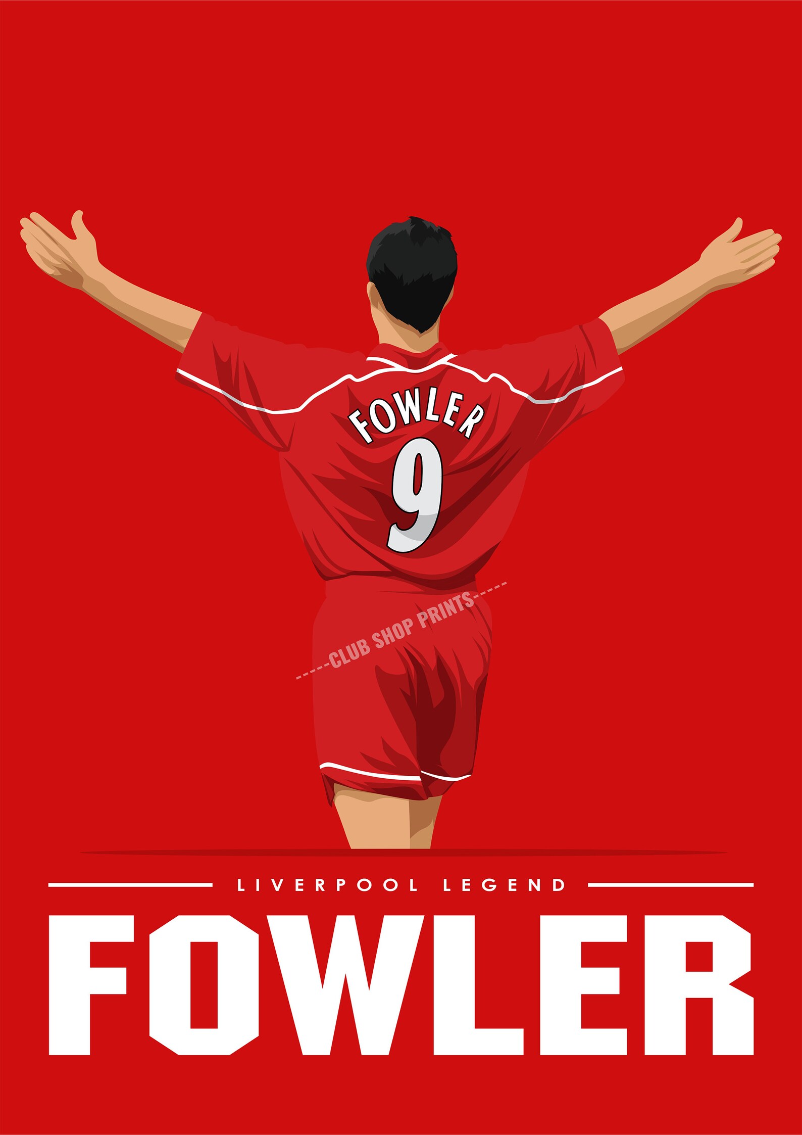 Robbie Fowler Liverpool Art Print - Etsy UK