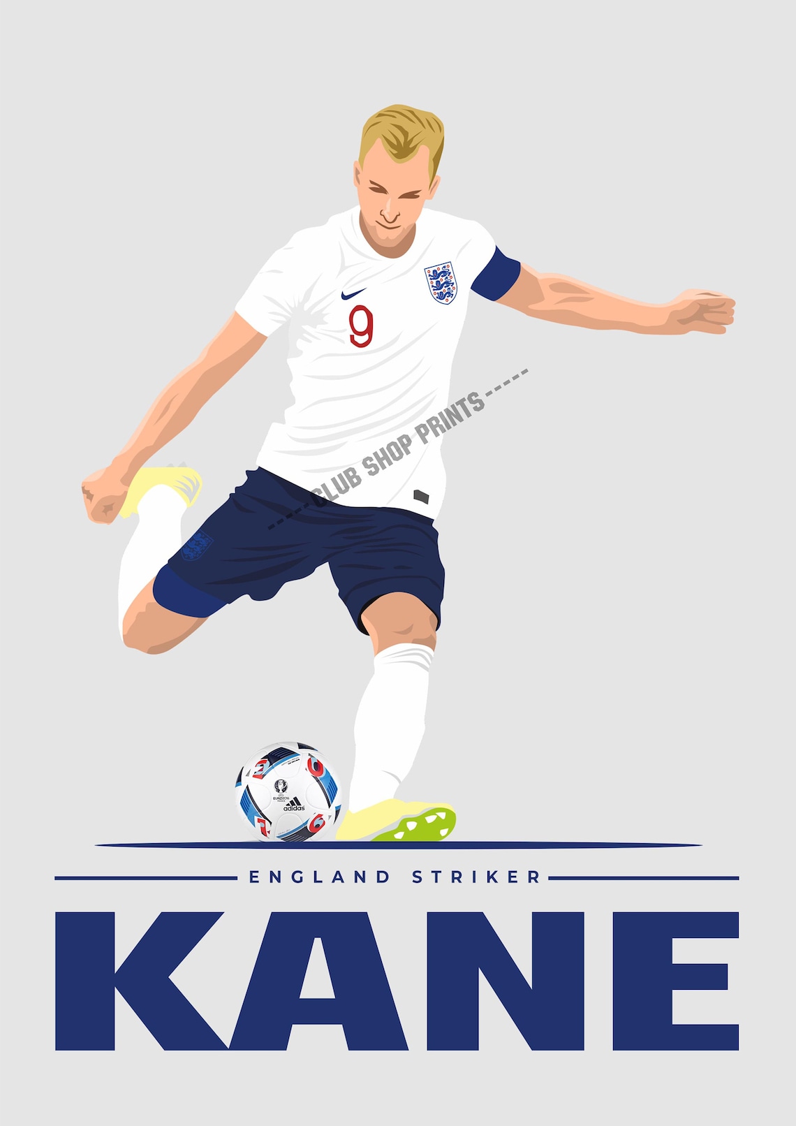 Harry Kane Art Print | Etsy