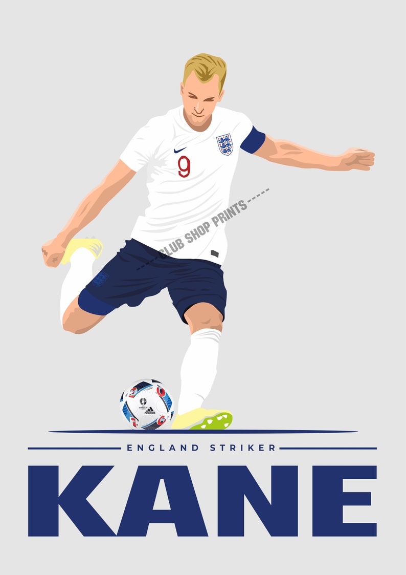 Harry Kane Art Print | Etsy