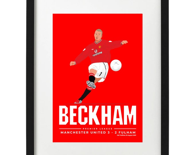 David Beckham Art Print - Etsy