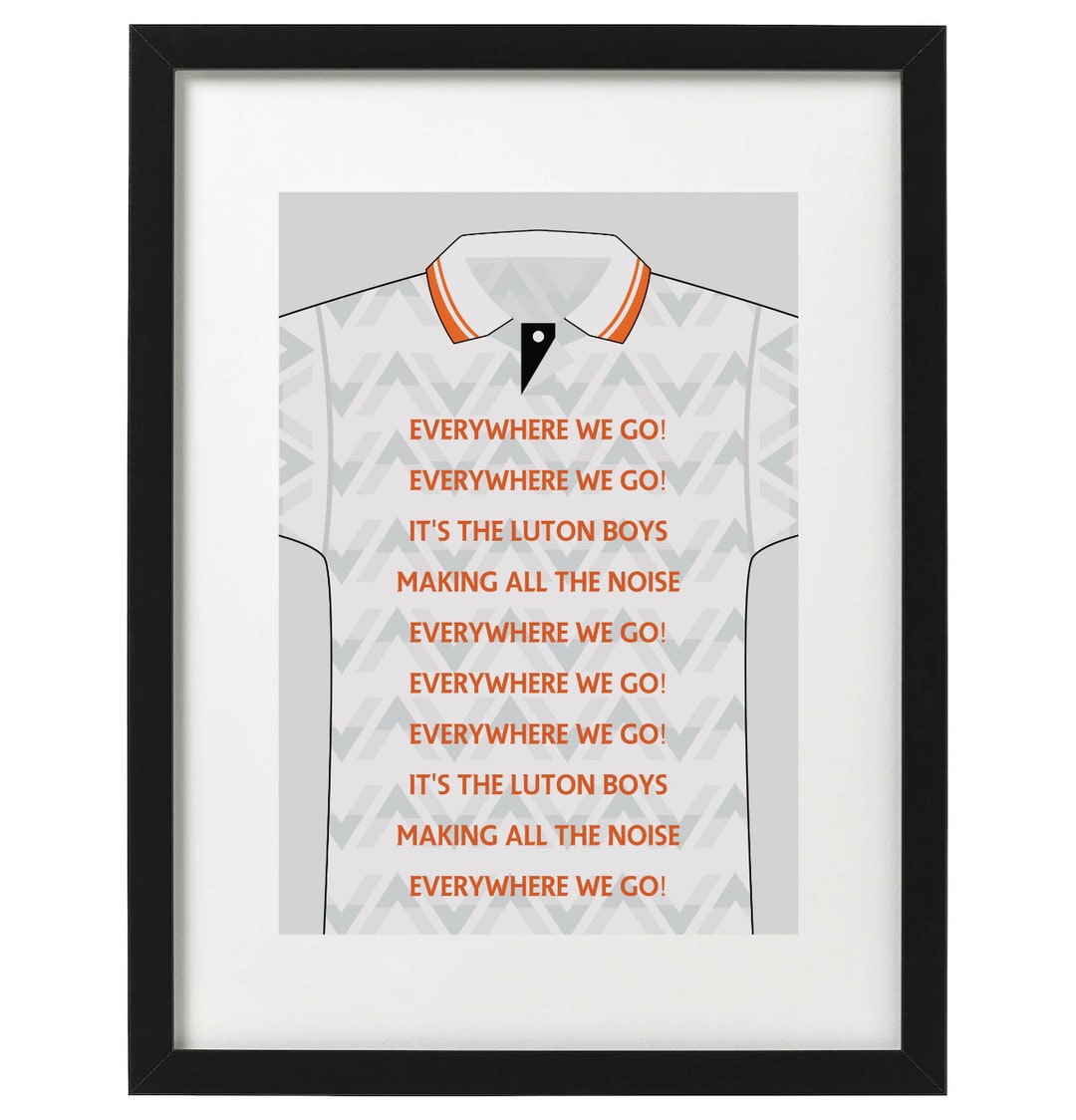 Luton Town Fans Song Art Print - Etsy
