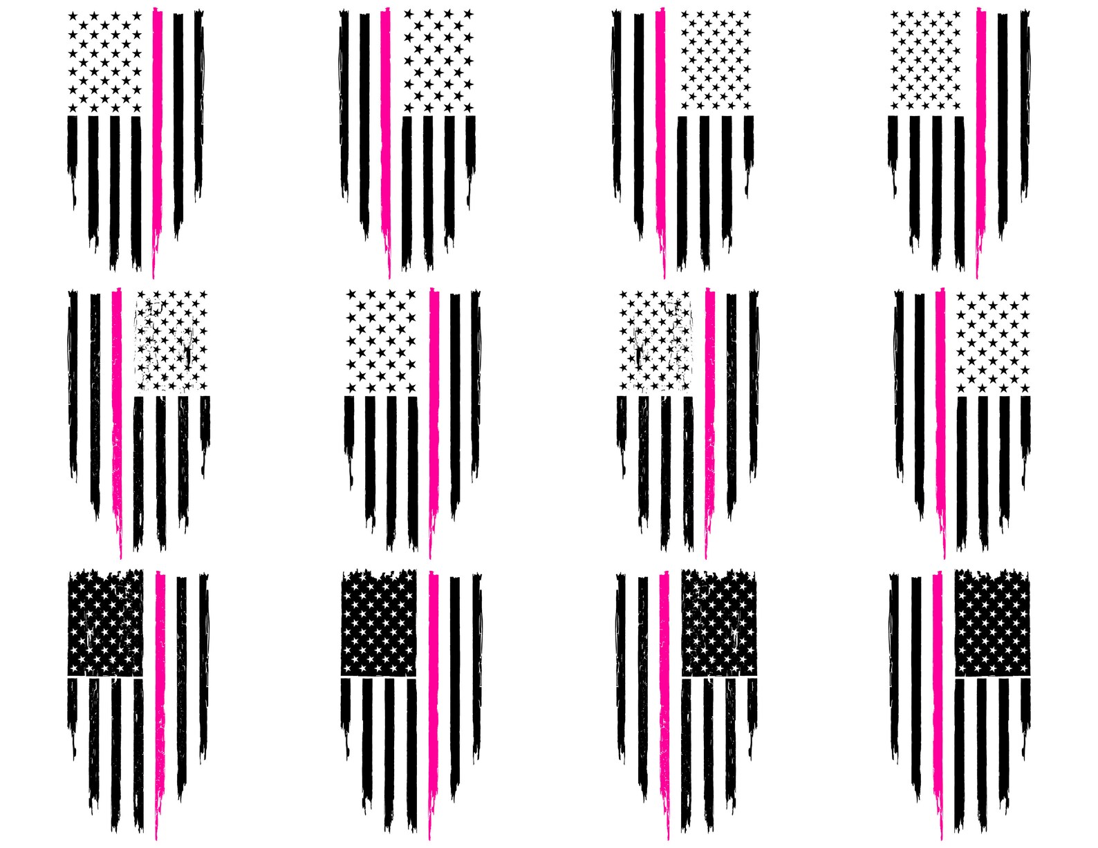 Thin Pink Line Flag Decal Pink Thin Line SVG American Flag | Etsy