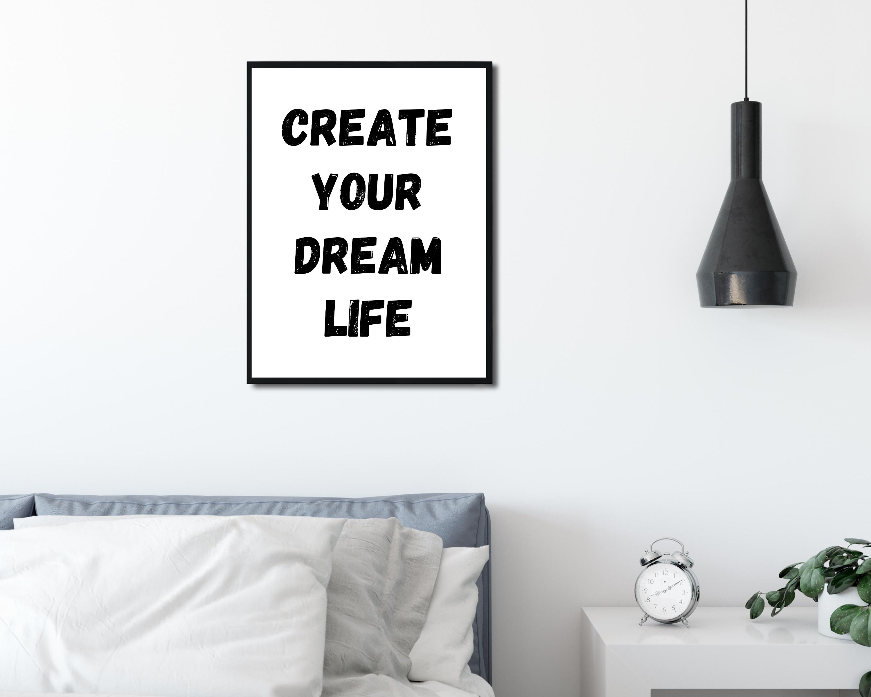 Entrepreneur Motivational Office Decor Quote Print, Low of Attraction ...