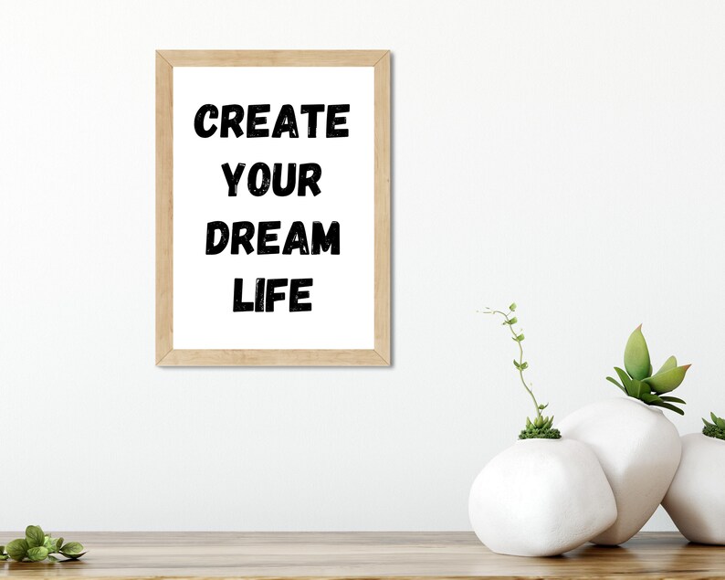 Entrepreneur Motivational Office Decor Quote Print, Low of Attraction ...