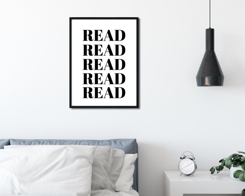 Read Printable Art,office Print,ideas for Office,teacher's Office,read ...