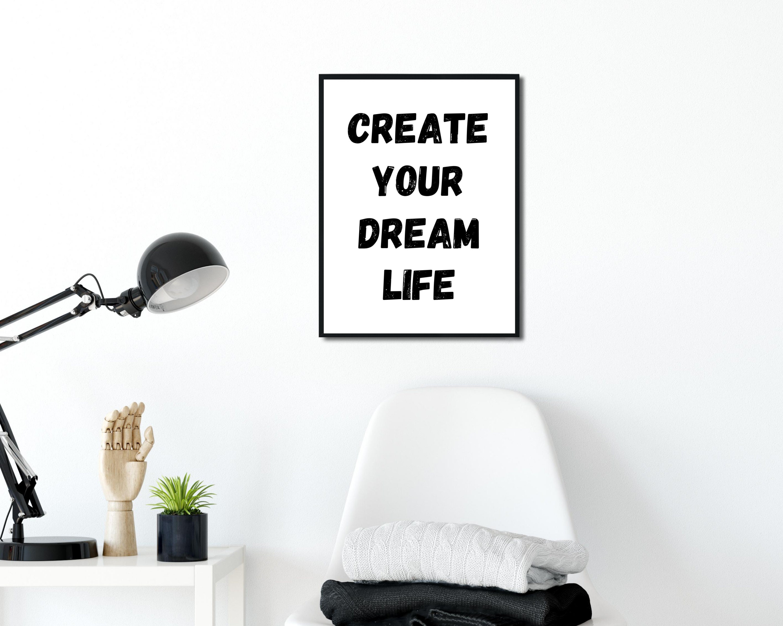 Entrepreneur Motivational Office Decor Quote Print, Low of Attraction ...