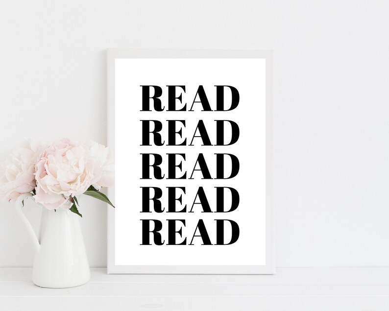 Read Printable Art,office Print,ideas for Office,teacher's Office,read ...