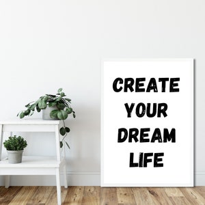 Entrepreneur Motivational Office Decor Quote Print, Low of Attraction ...