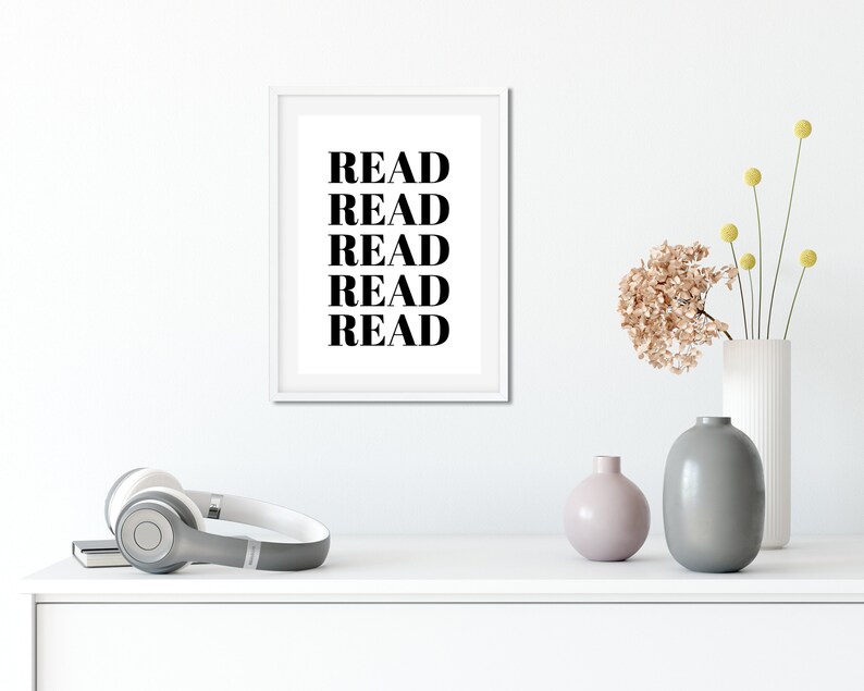 Read Printable Art,office Print,ideas for Office,teacher's Office,read ...