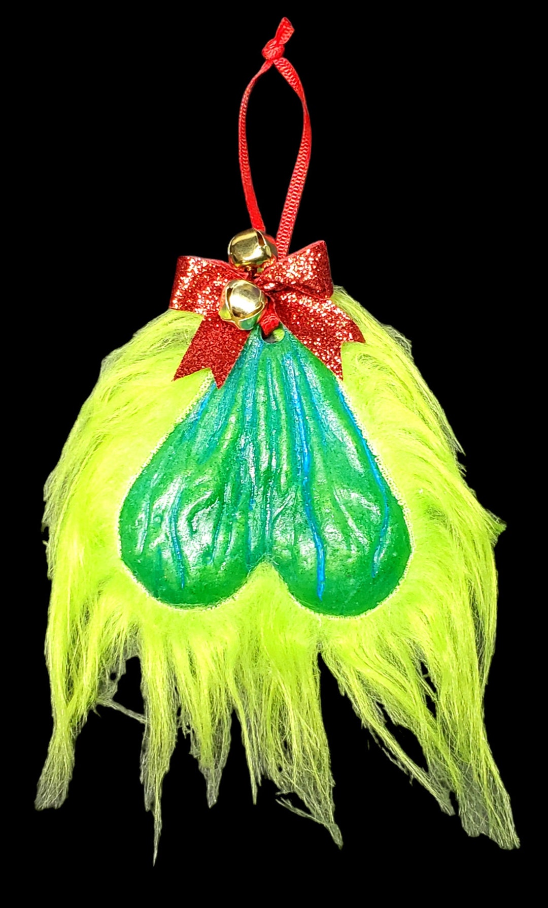 Christmas Holiday Grinch Testicles Balls Ornament - Etsy