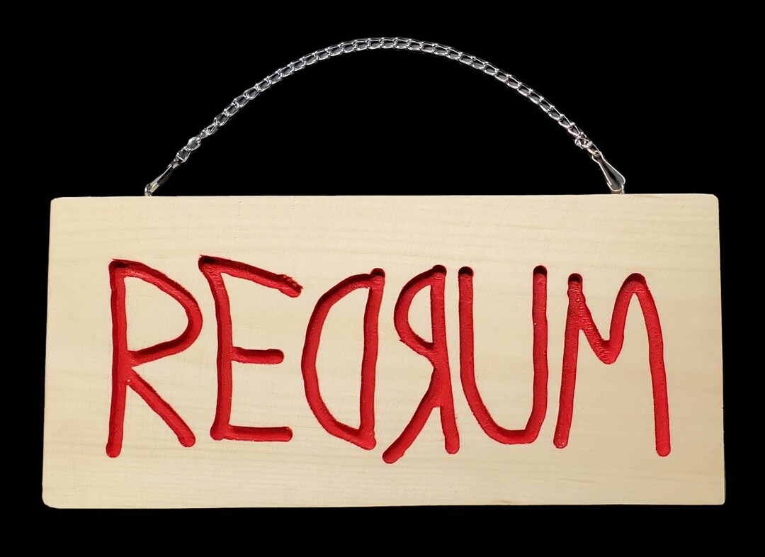 Redrum Wooden Wall Sign - Etsy