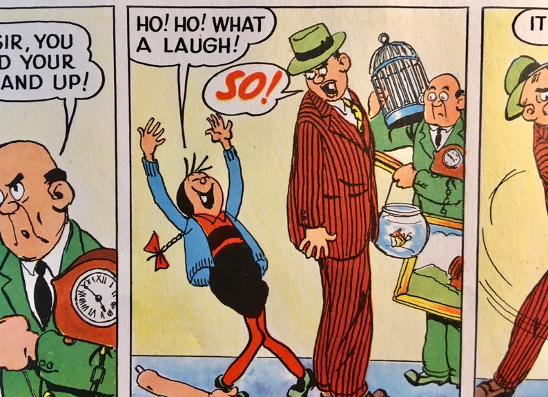 Vintage 1956 Beryl the Peril wall art par David Law dune | Etsy