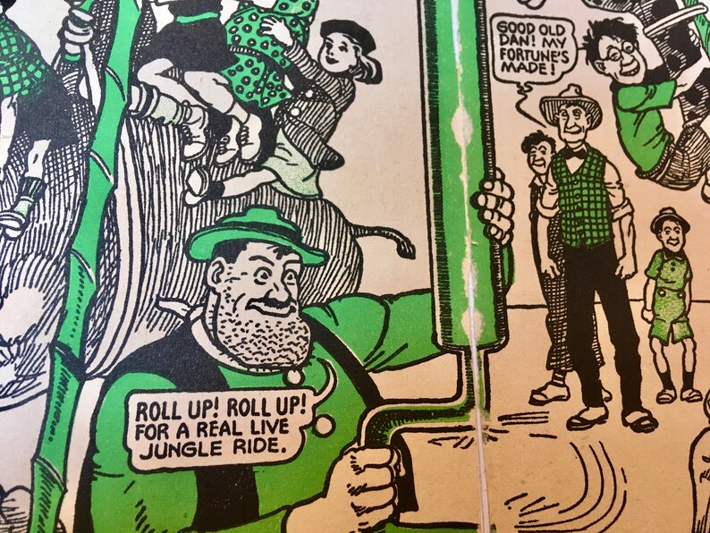1957 Desperate Dan comic wall art from the Dandy Book by | Etsy