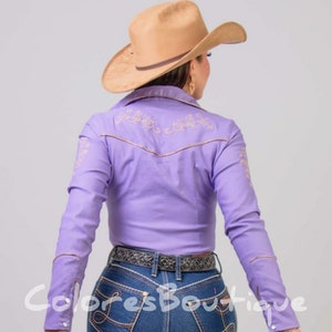 Purple Western Shirt, Women's Western Shirt, Western Button up Shirt ...
