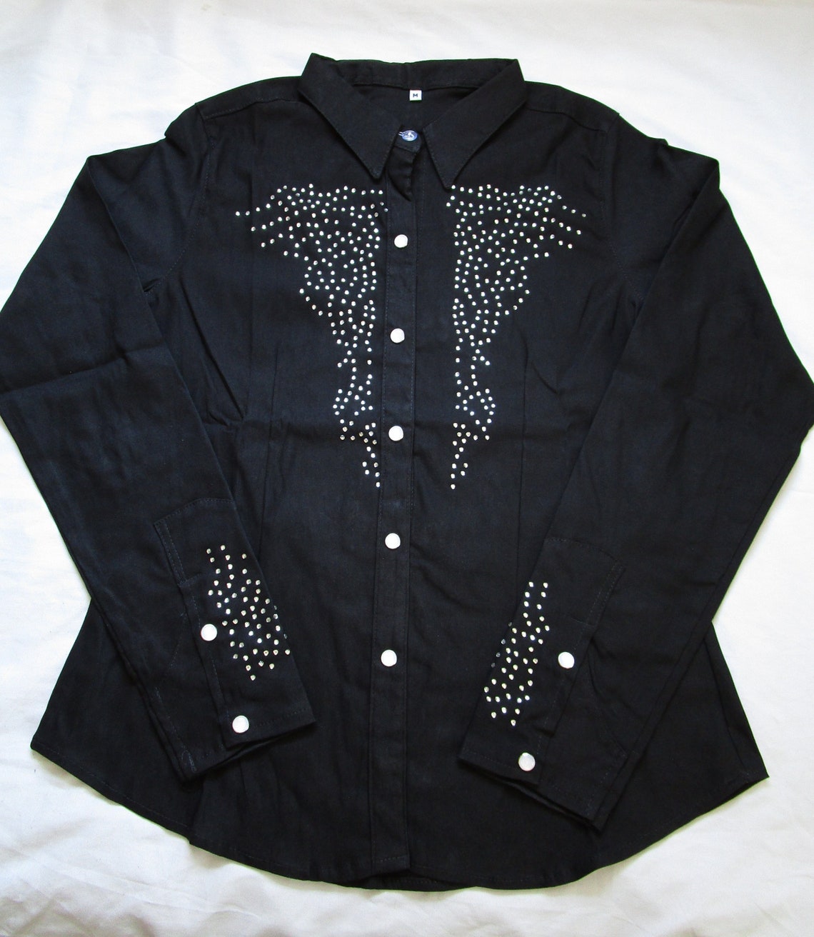 Bling Western Shirt Embroidered Western Shirt Cowgirl Shirt - Etsy