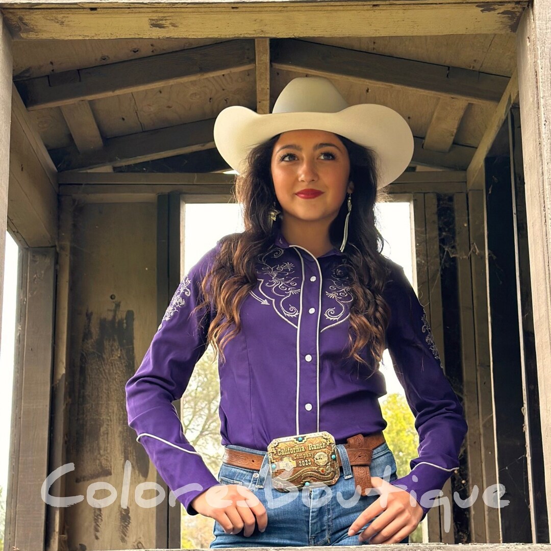 Embroidered Western Shirt, Western Shirt Women, Western Button up Shirt, Western Blouse ...